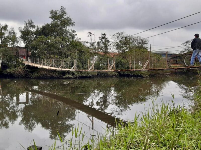 Prefeitura de Joinville finaliza obras de ponte pênsil no bairro Comasa ... Prefeitura de Joinville finaliza obras de ponte pênsil no bairro Comasa ...